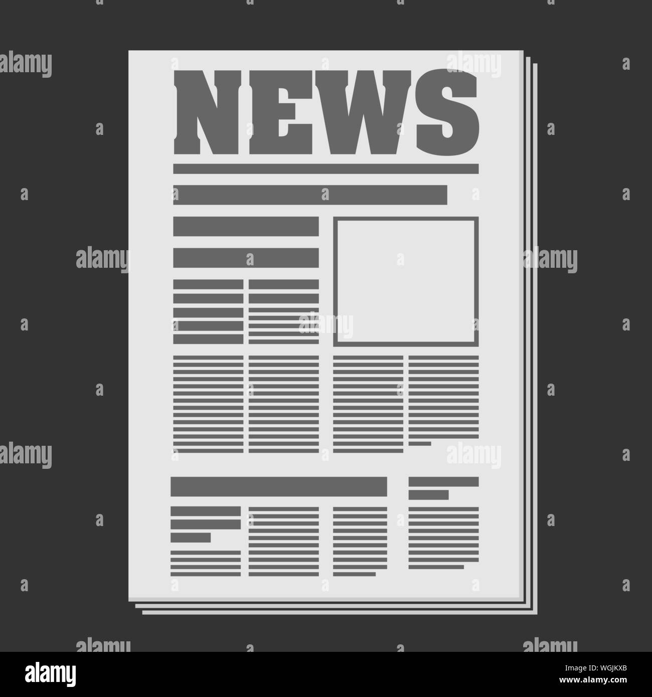Newspaper article Stock Vector Images - Alamy