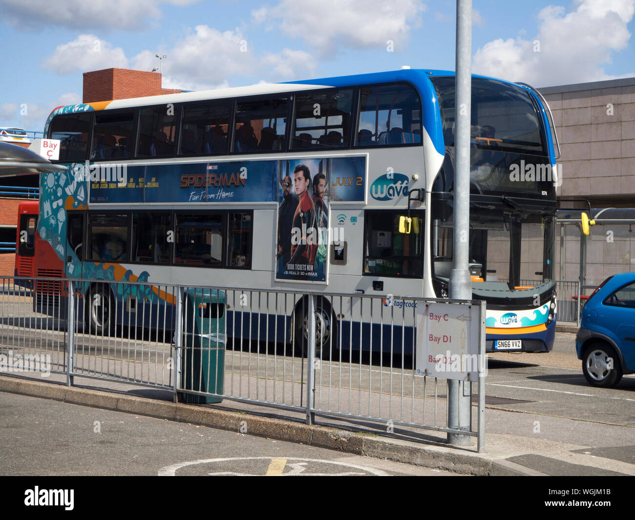 Stagecoach double decker bus parked in bus station Stock Photo - Alamy