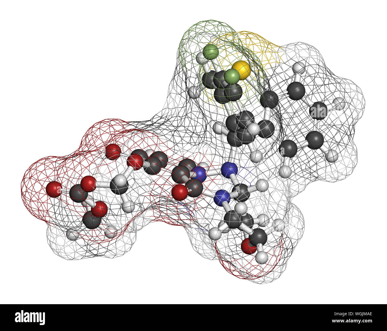 Baloxavir marboxil influenza drug molecule (cap-dependent endonuclease ...