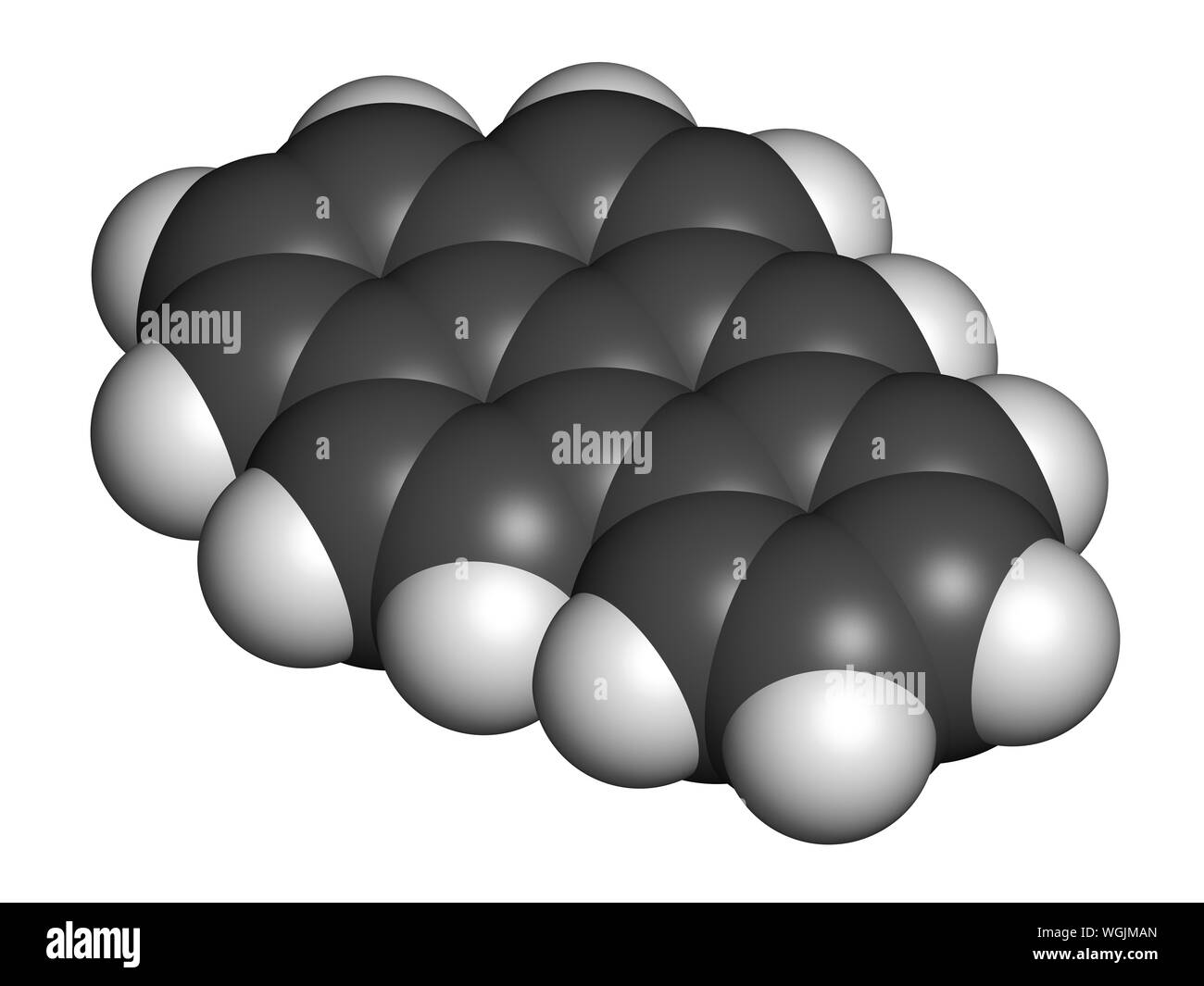 Benzo[a]pyrene (BaP) polycyclic aromatic hydrocarbon molecule. 3D ...