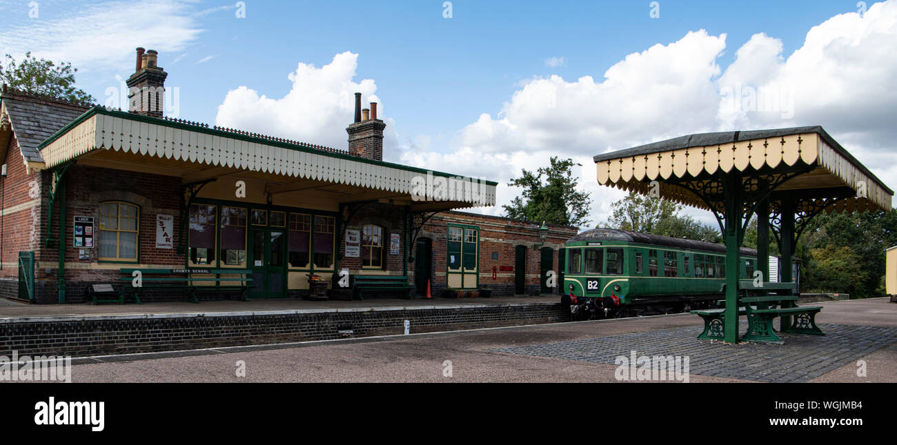 County School Railway station Stock Photo - Alamy