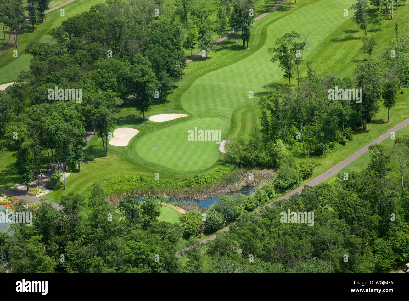 Aerial of golf course hi-res stock photography and images - Alamy