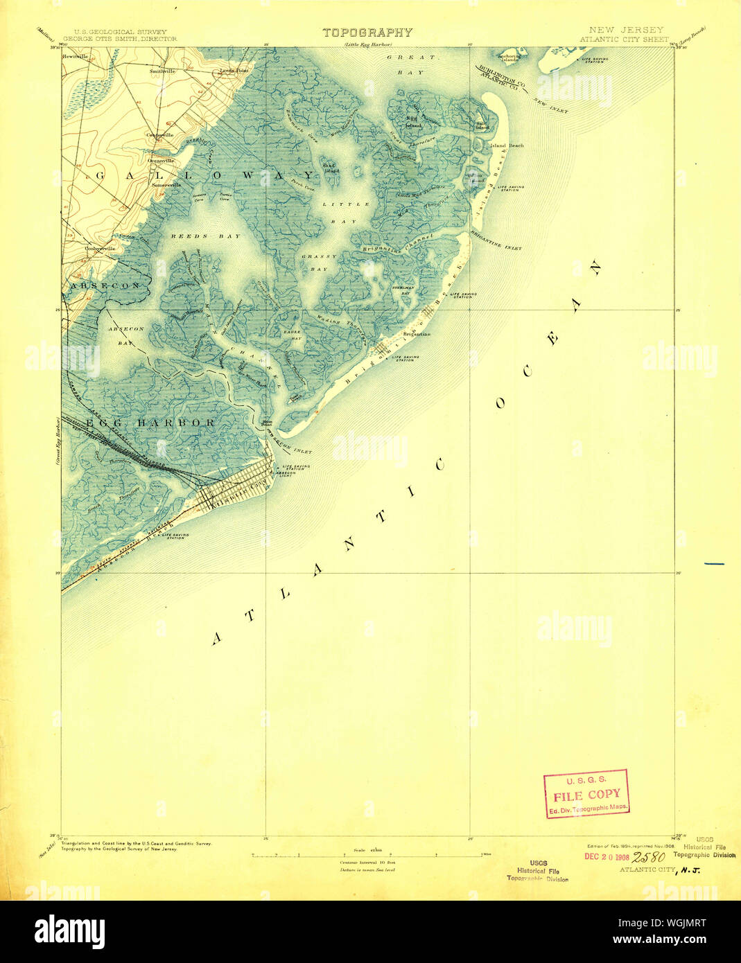 Atlantic city nj map hi-res stock photography and images - Alamy