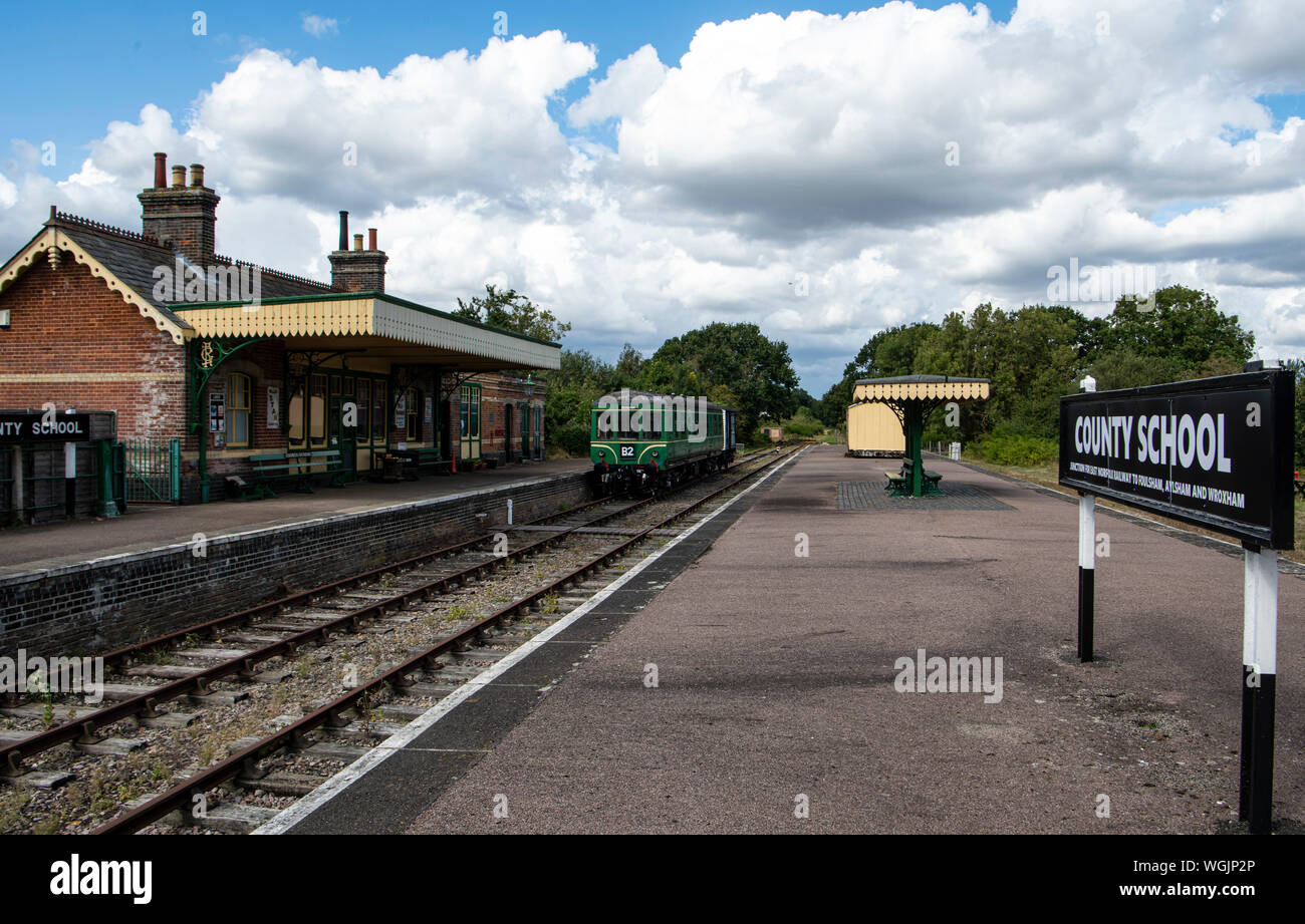 County School Railway station Stock Photo - Alamy