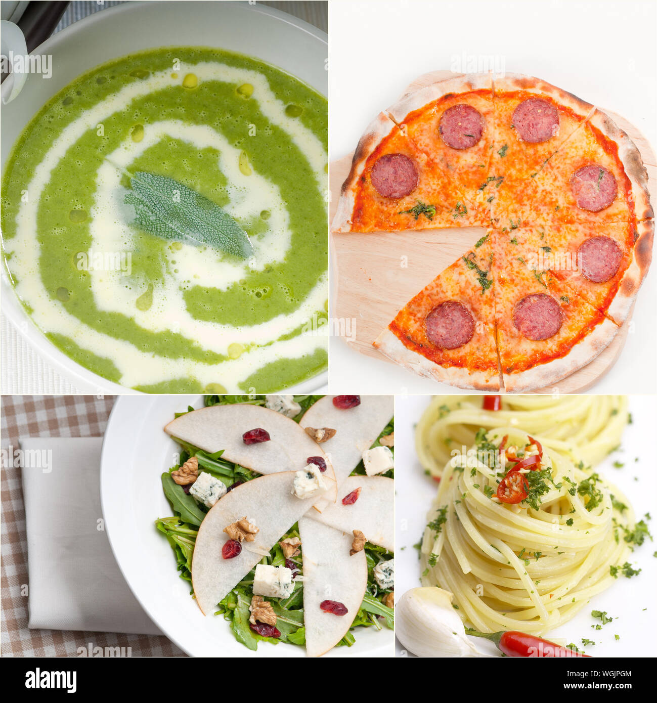 Collage Of Fresh Food Stock Photo - Alamy