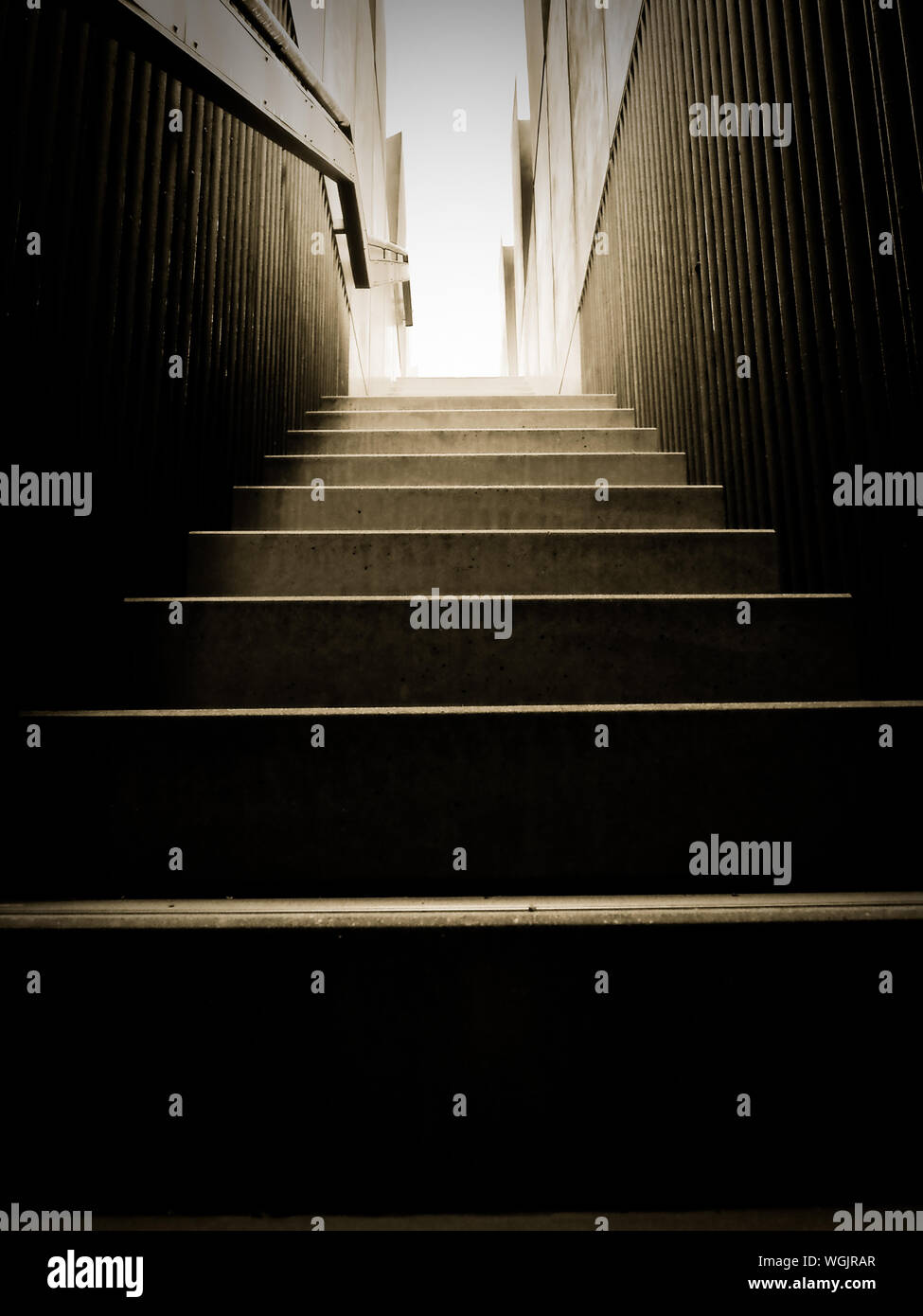 Narrow Staircase Railing High Resolution Stock Photography and Images ...