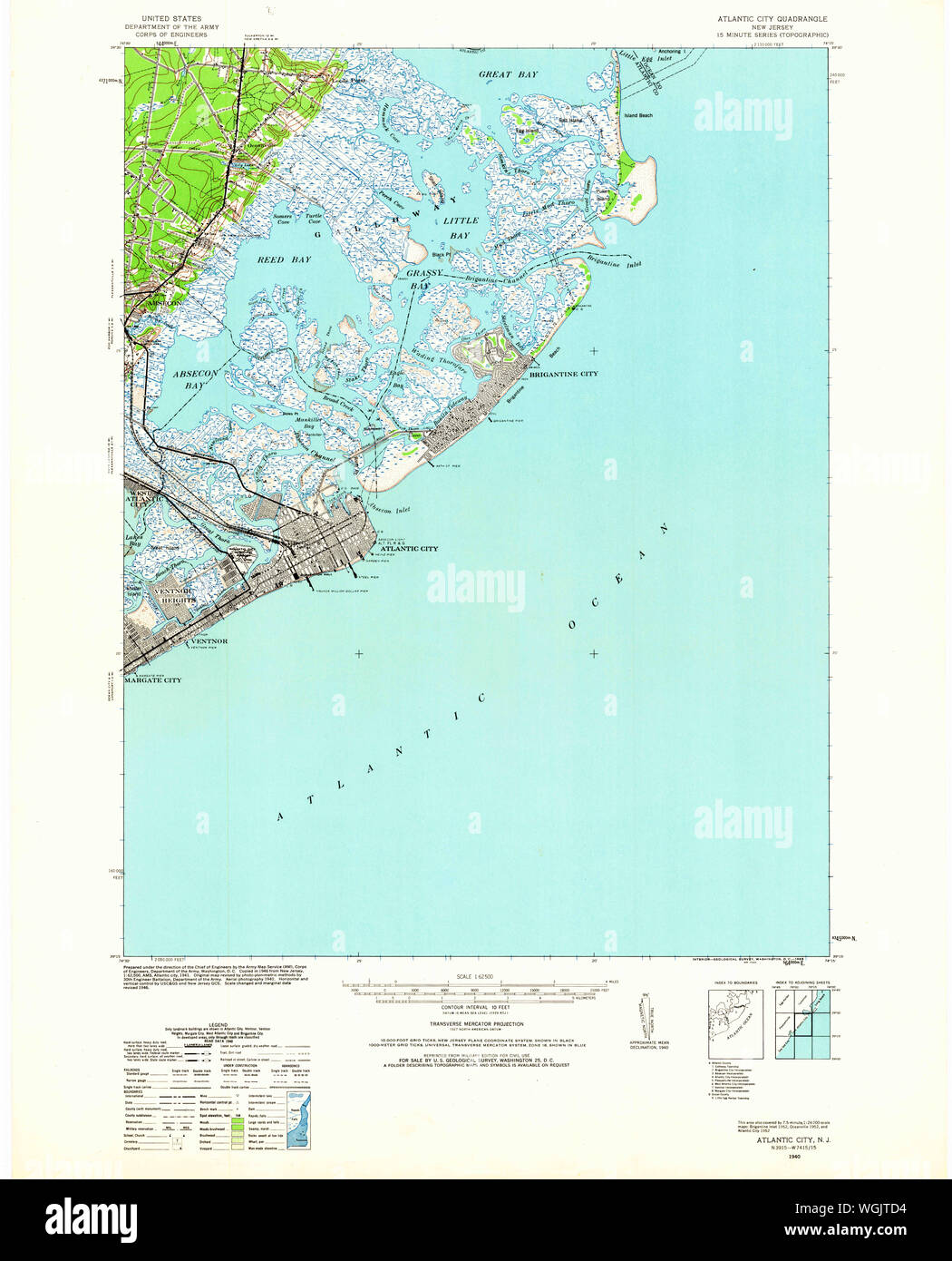 Map of atlantic 1940 hi-res stock photography and images - Alamy