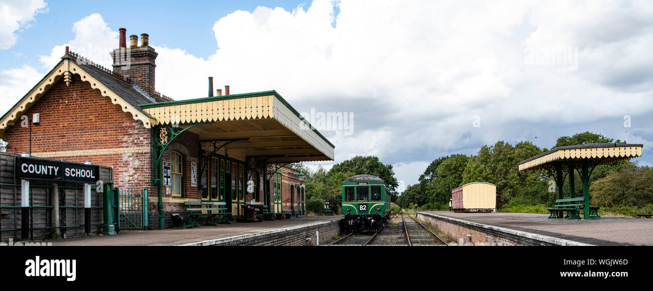 County School Railway station Stock Photo - Alamy