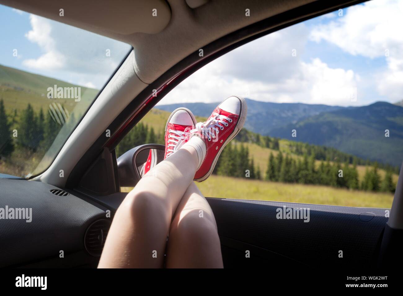 Legs Sticking Out Of Car High Resolution Stock Photography and Images ...