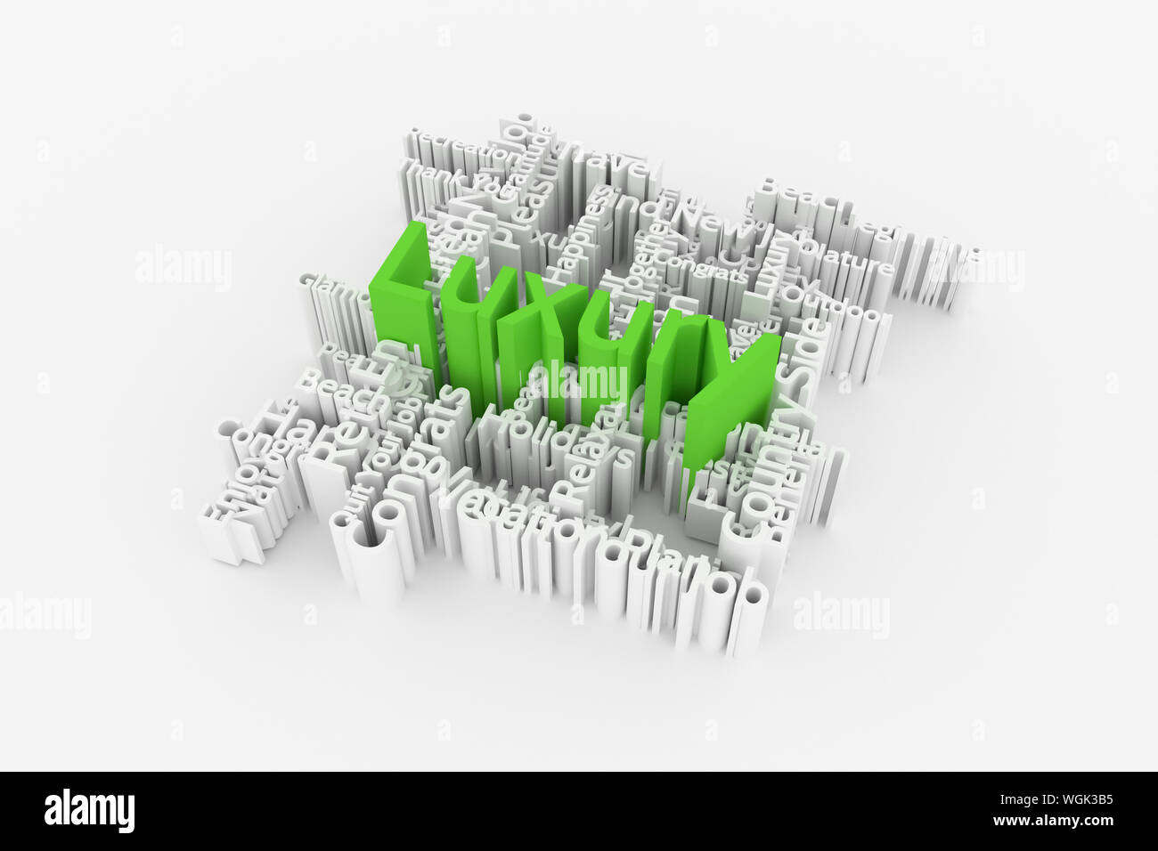 Luxury, happy, keyword words cloud. As graphic resource, texture or ...