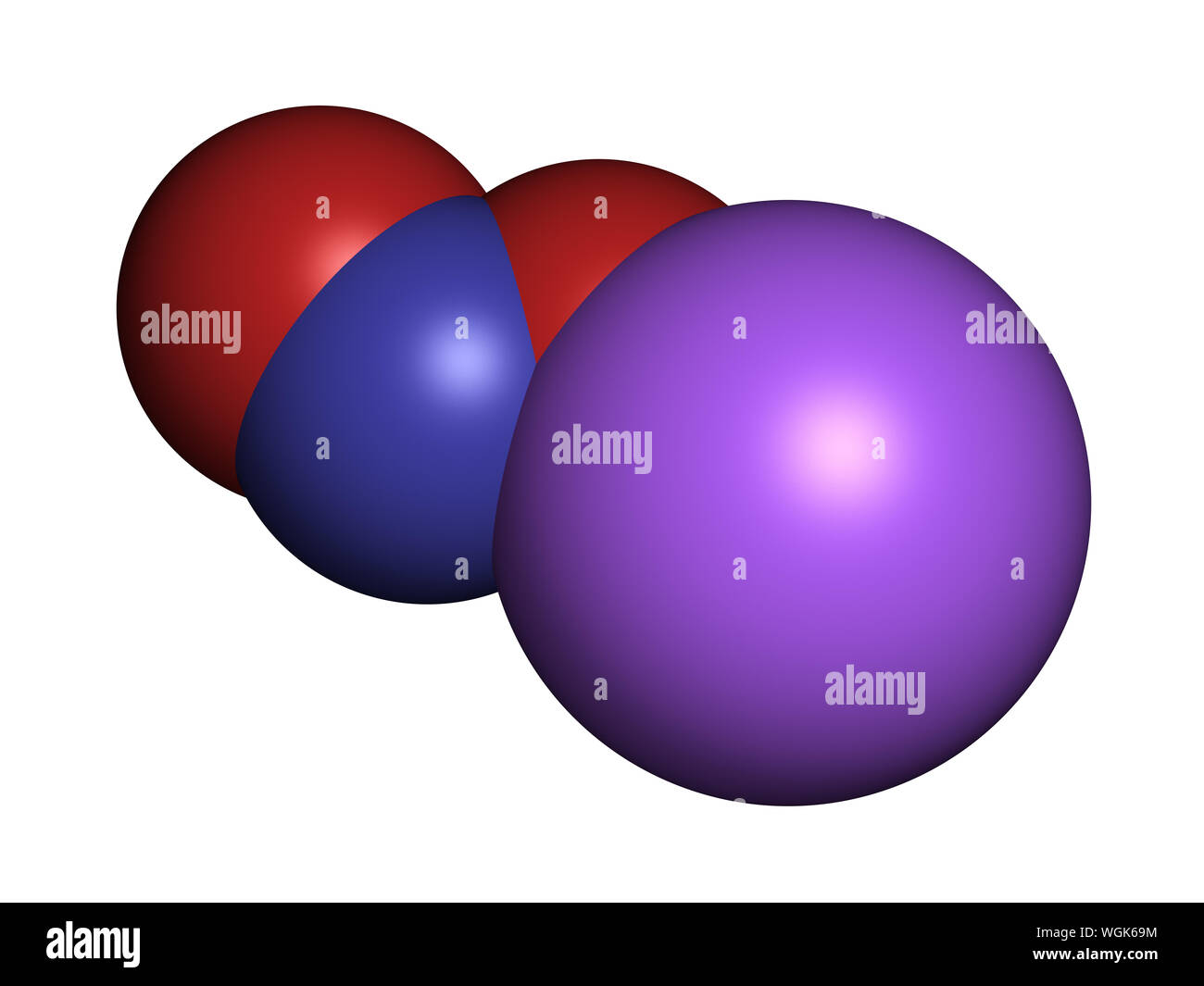Sodium nitrite chemical structure hi-res stock photography and images ...