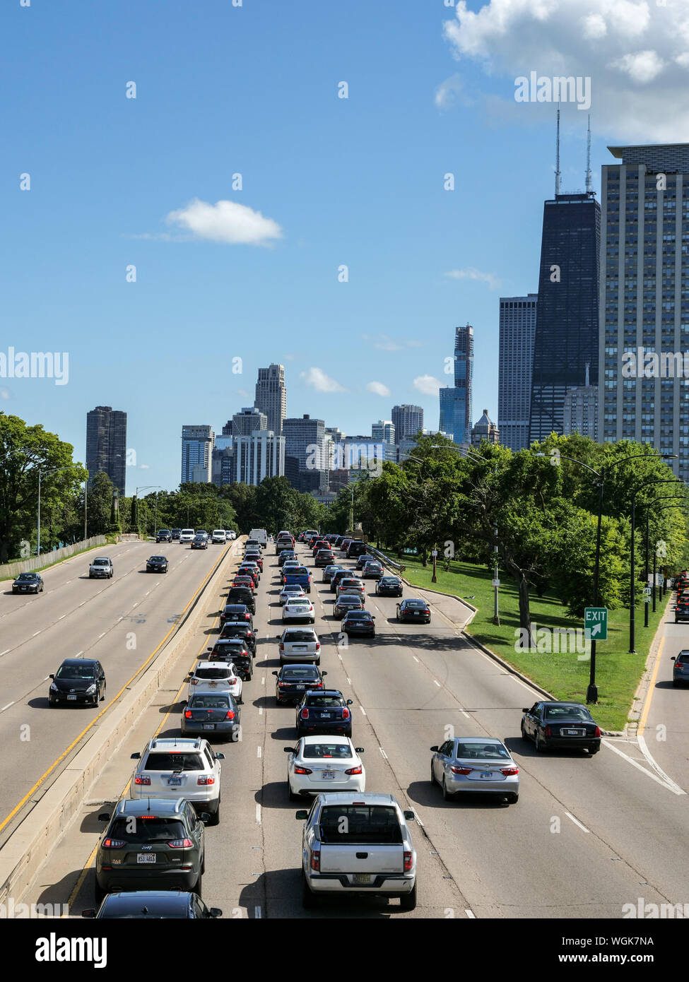 Chicago traffic jam hi-res stock photography and images - Alamy
