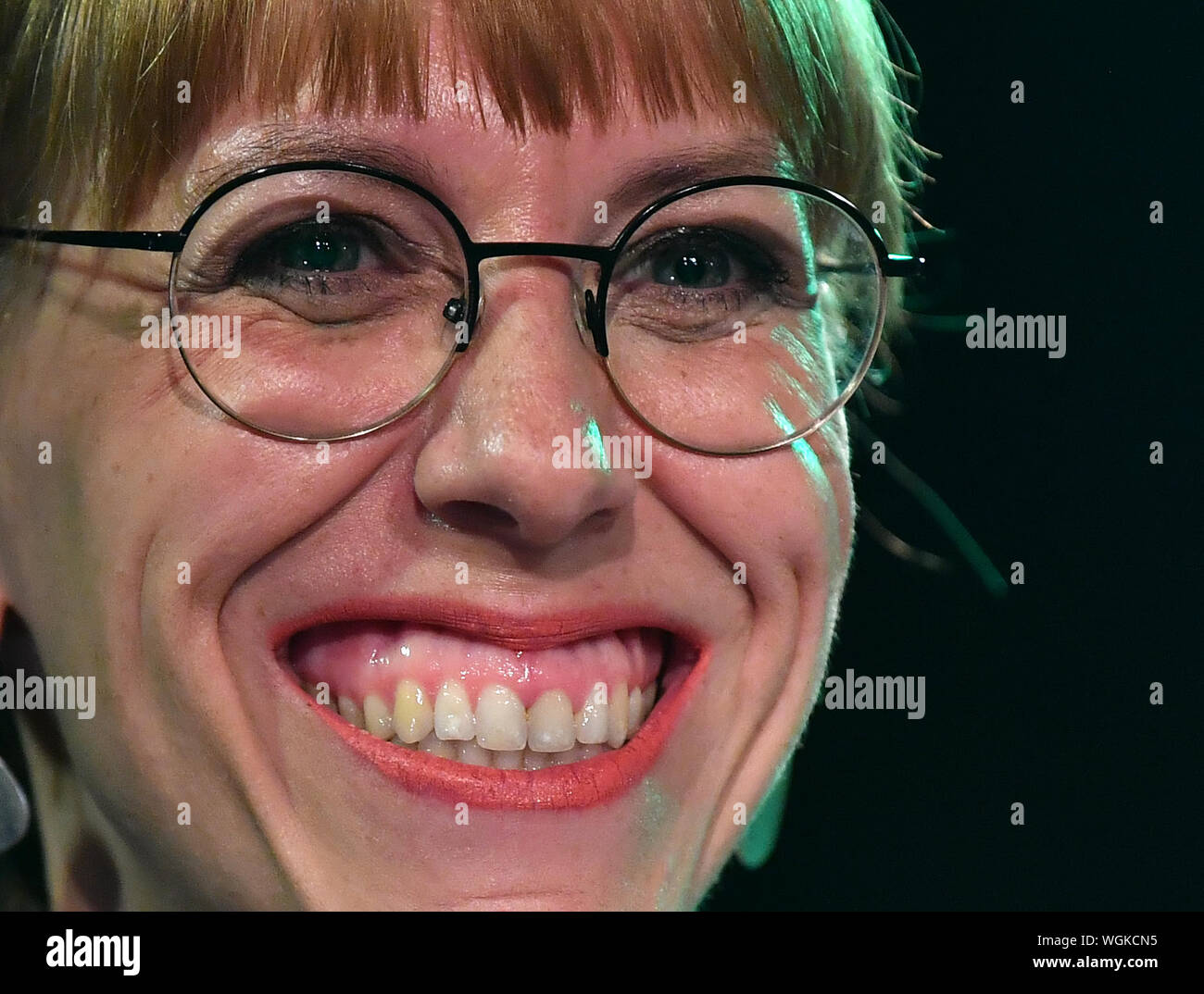 Dresden, Germany. 01st Sep, 2019. Katja Meier, top candidate of ...