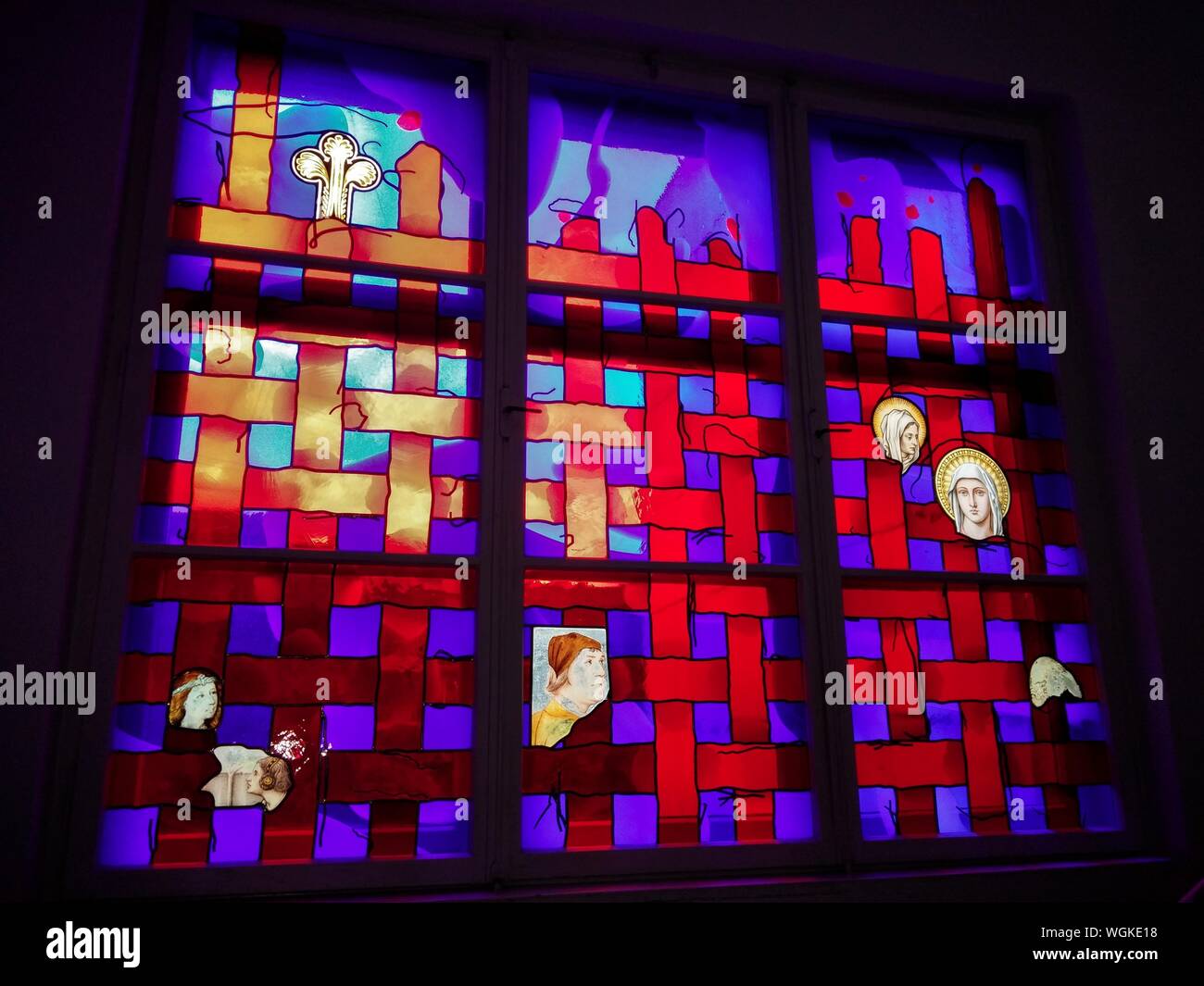 Stained Glass Church Detail High Resolution Stock Photography and ...