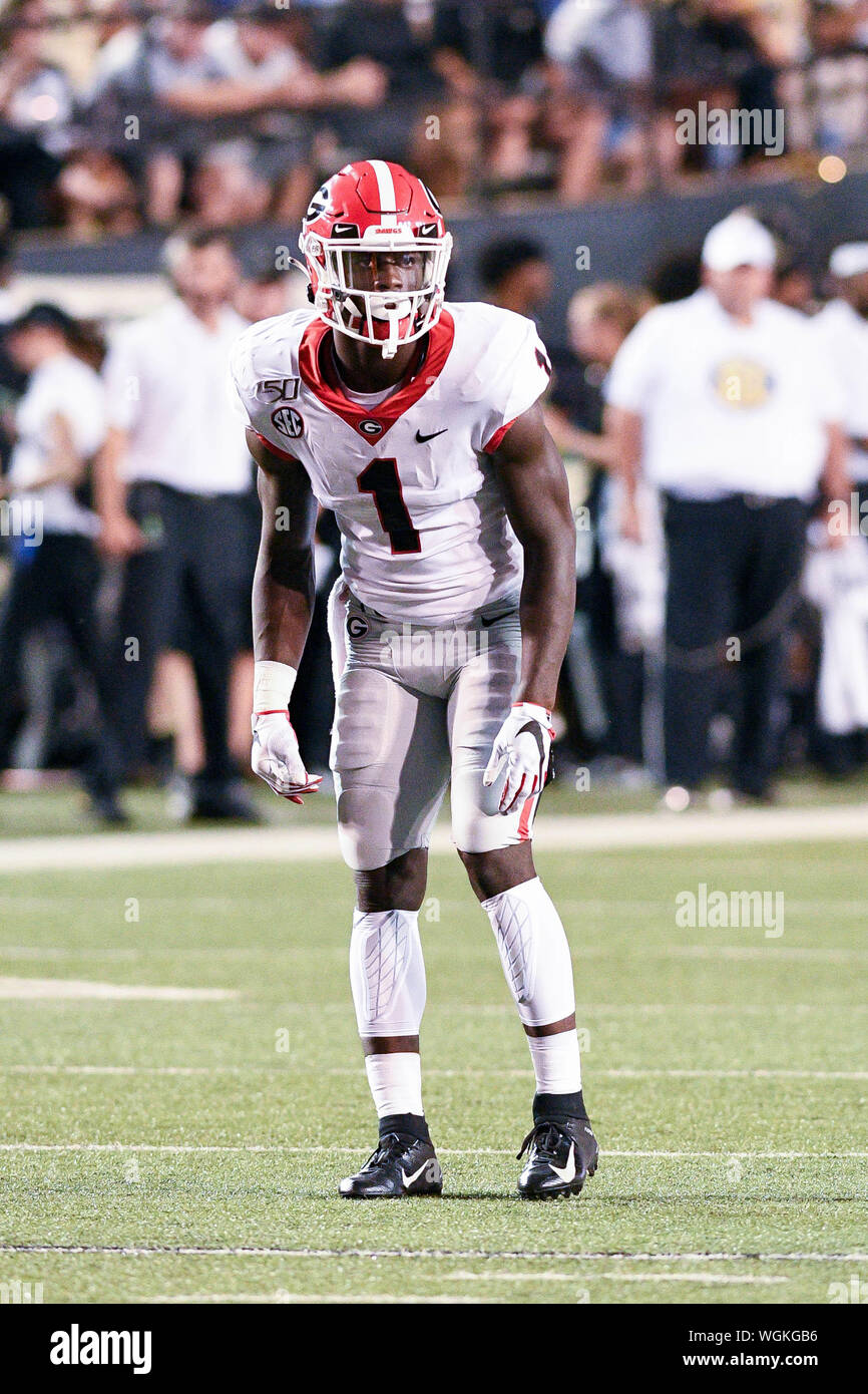 August 31, 2019: Georgia wide receiver Lawrence Cager (1) during the ...