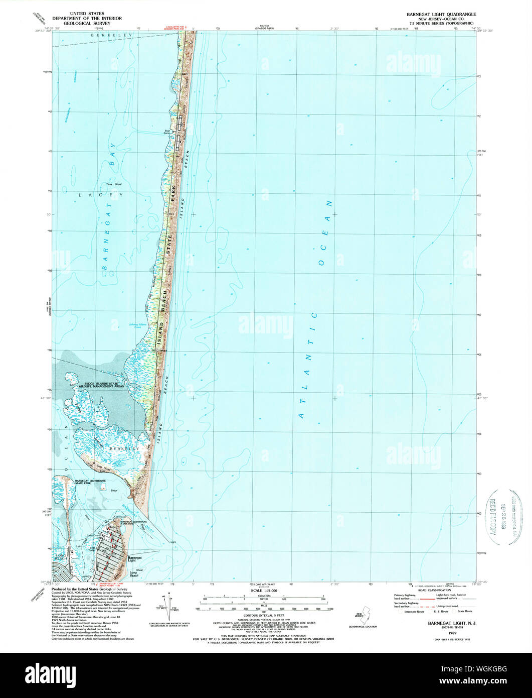 Map of barnegat light hi-res stock photography and images - Alamy