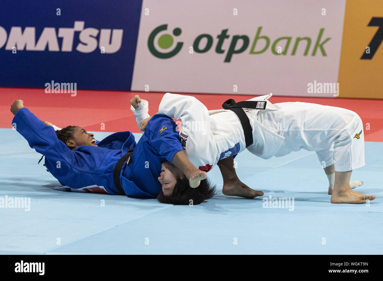 Tokyo, Japan. 1st Sep, 2019. Sarah Leone Cysique of France celebrates ...