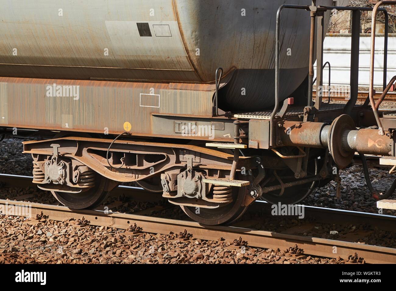 Freight Train Wagon Stock Photo - Alamy