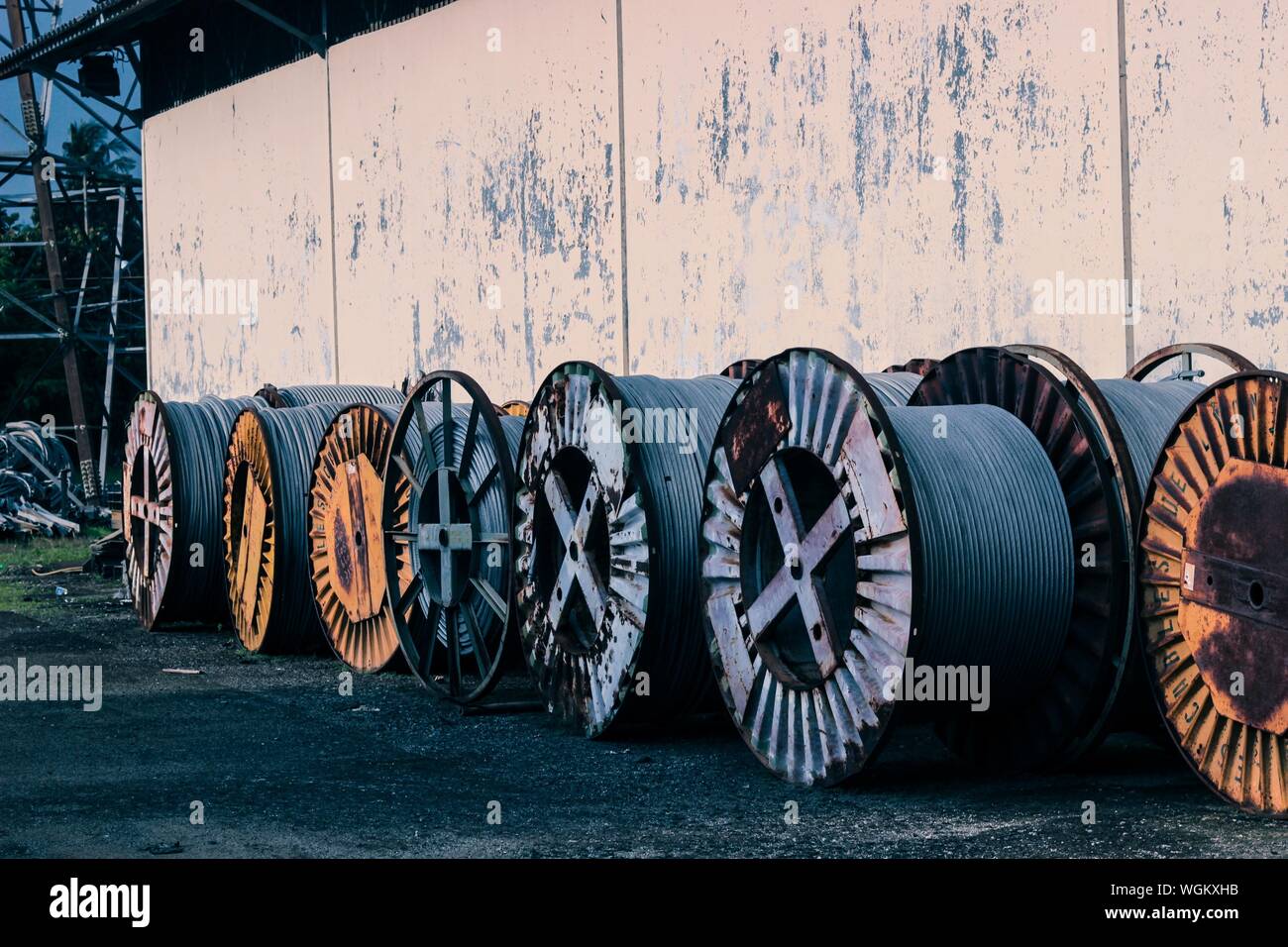 Cable Spools High Resolution Stock Photography and Images - Alamy