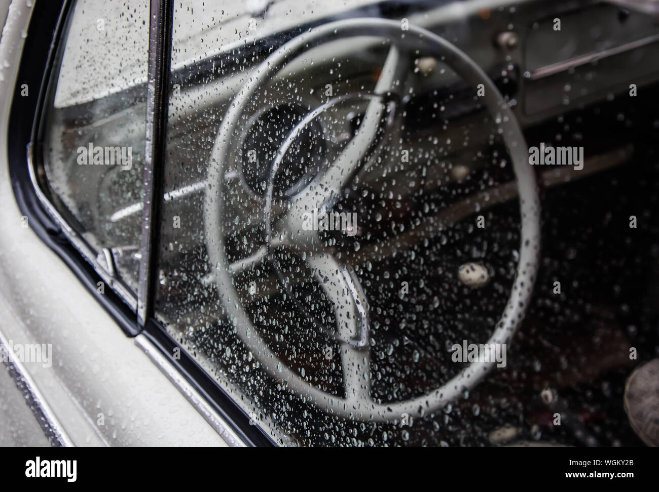 Car steering wheel window hi-res stock photography and images - Alamy