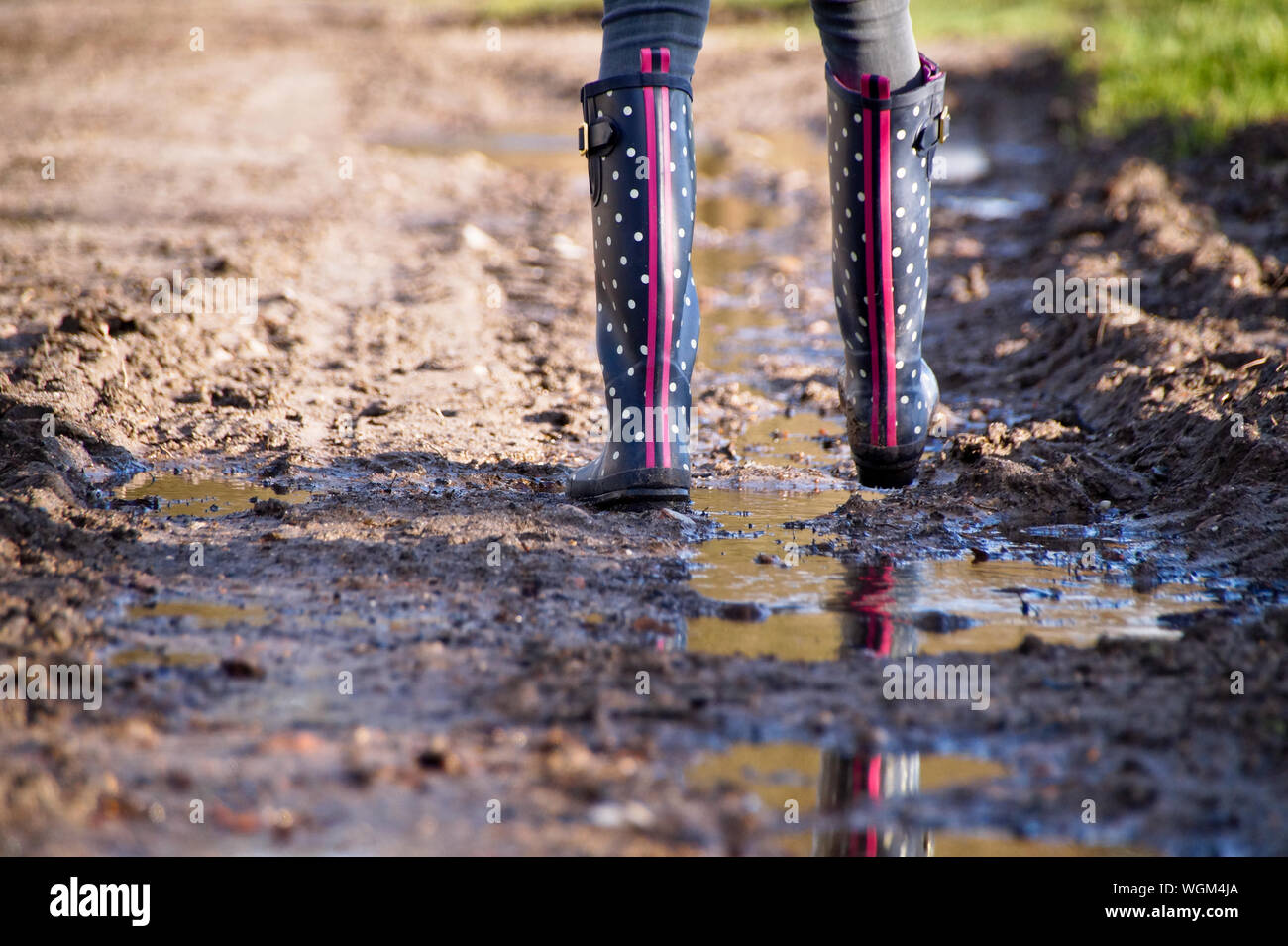 Raindrop on puddle hi-res stock photography and images - Alamy