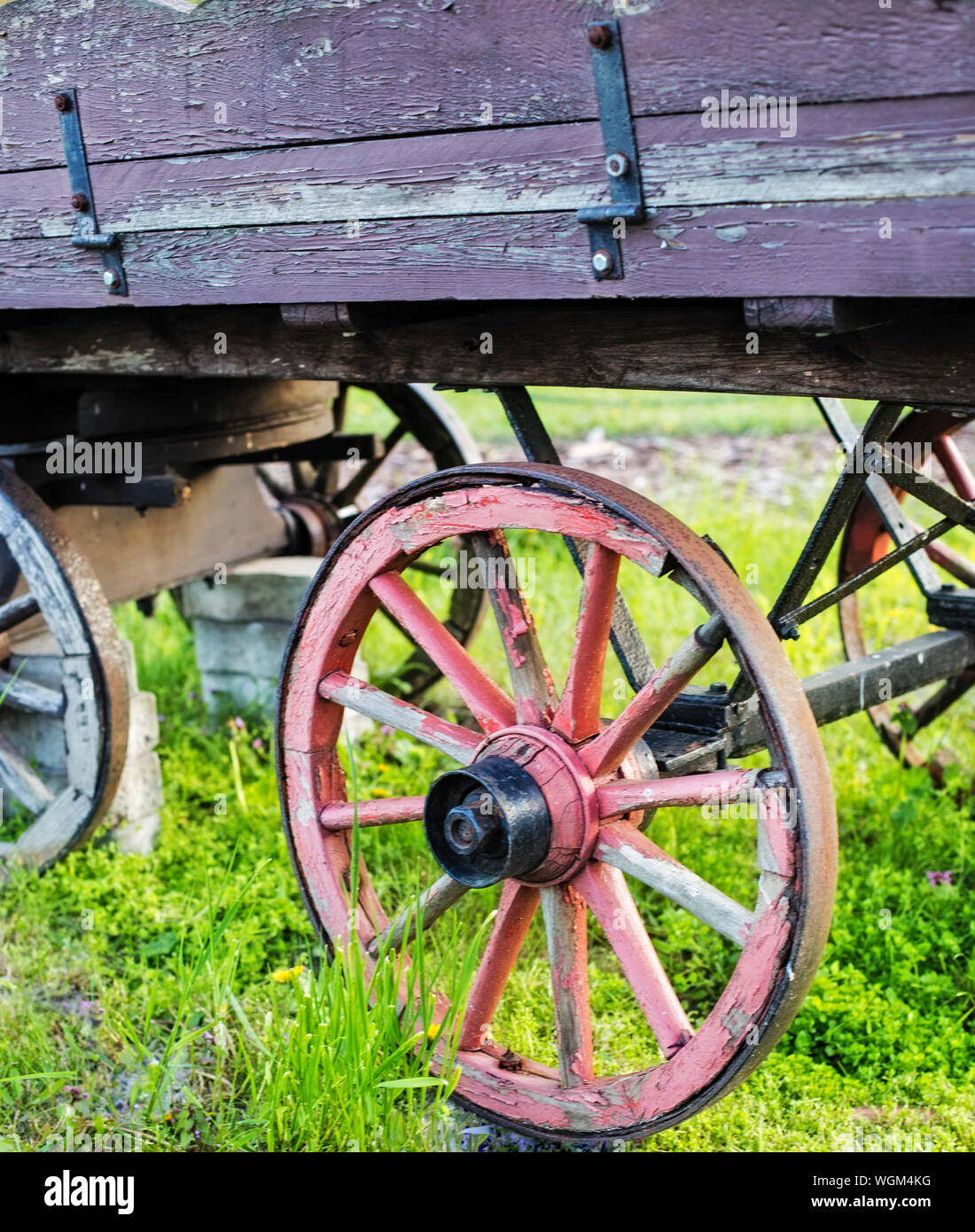 Wooden ox cart hi-res stock photography and images - Alamy