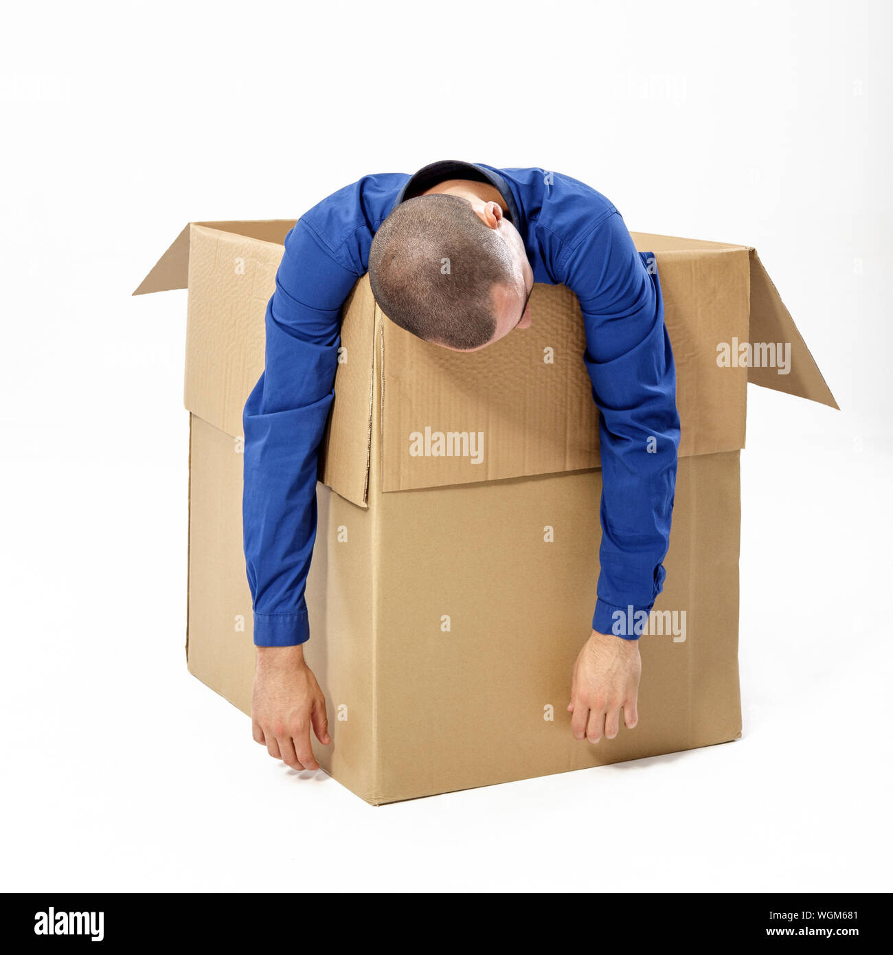 Man down box hi-res stock photography and images - Alamy