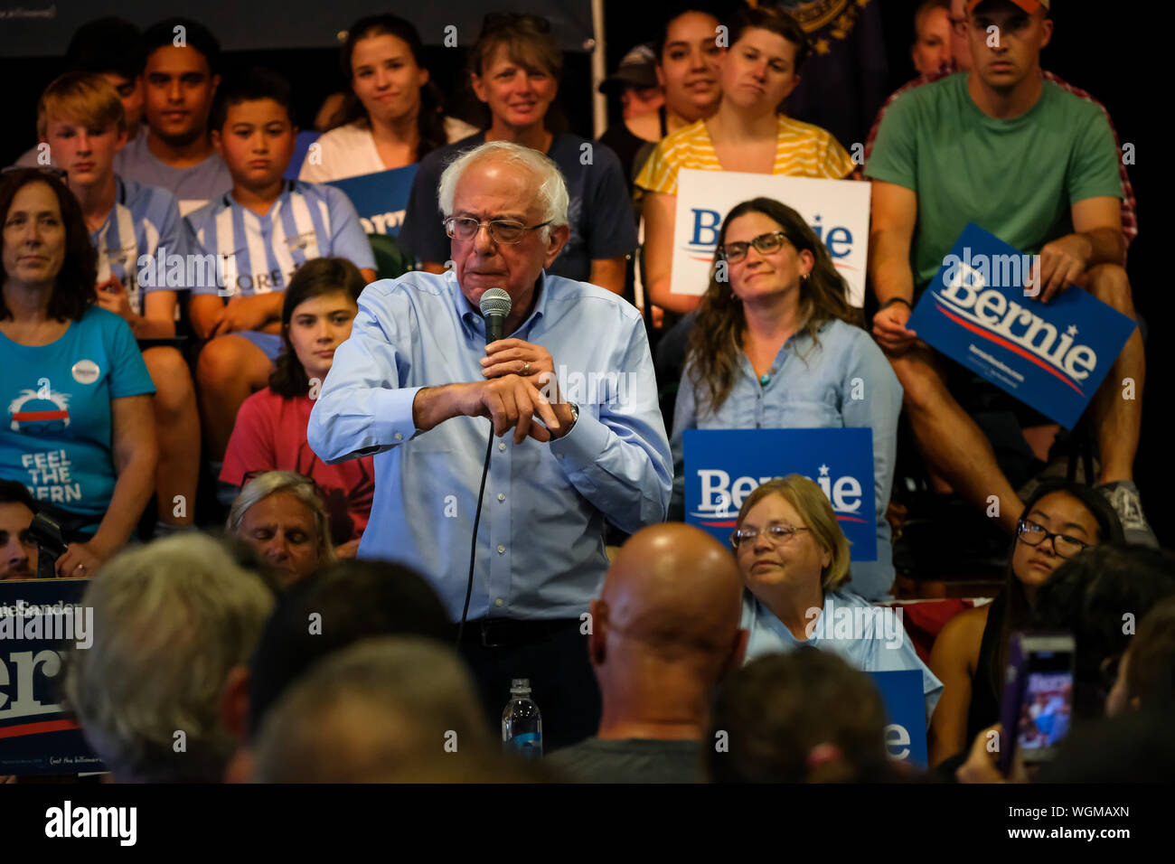 Democratic presidential candidate, Bernie Sanders discusses health care ...