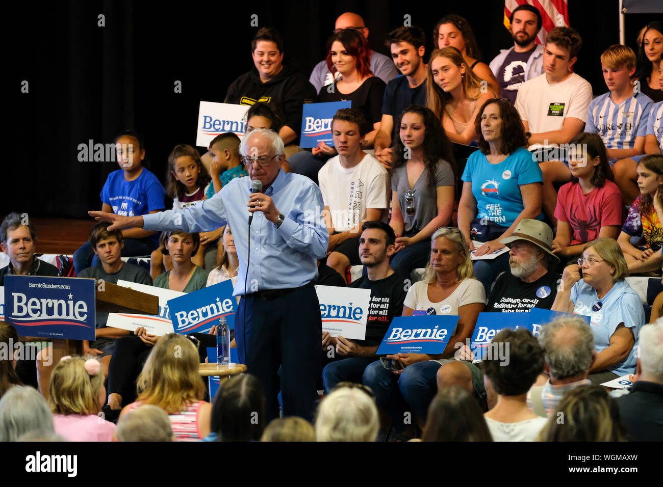 Democratic presidential candidate, Bernie Sanders discusses health care ...