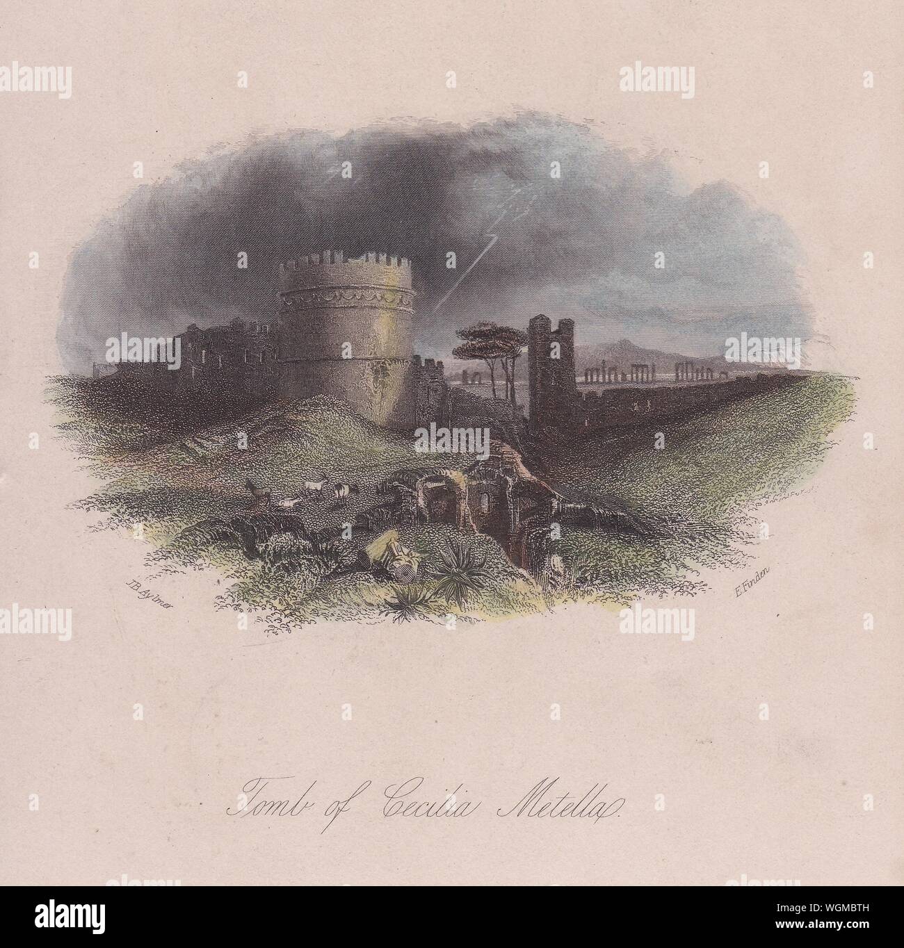 The tomb of cecilia metella hi-res stock photography and images - Alamy