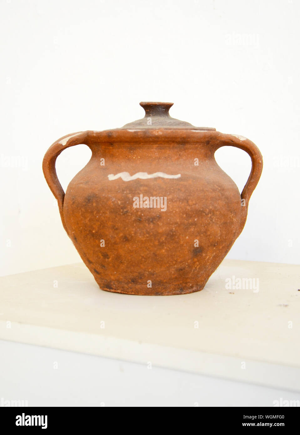 Old jug white background hi-res stock photography and images - Alamy