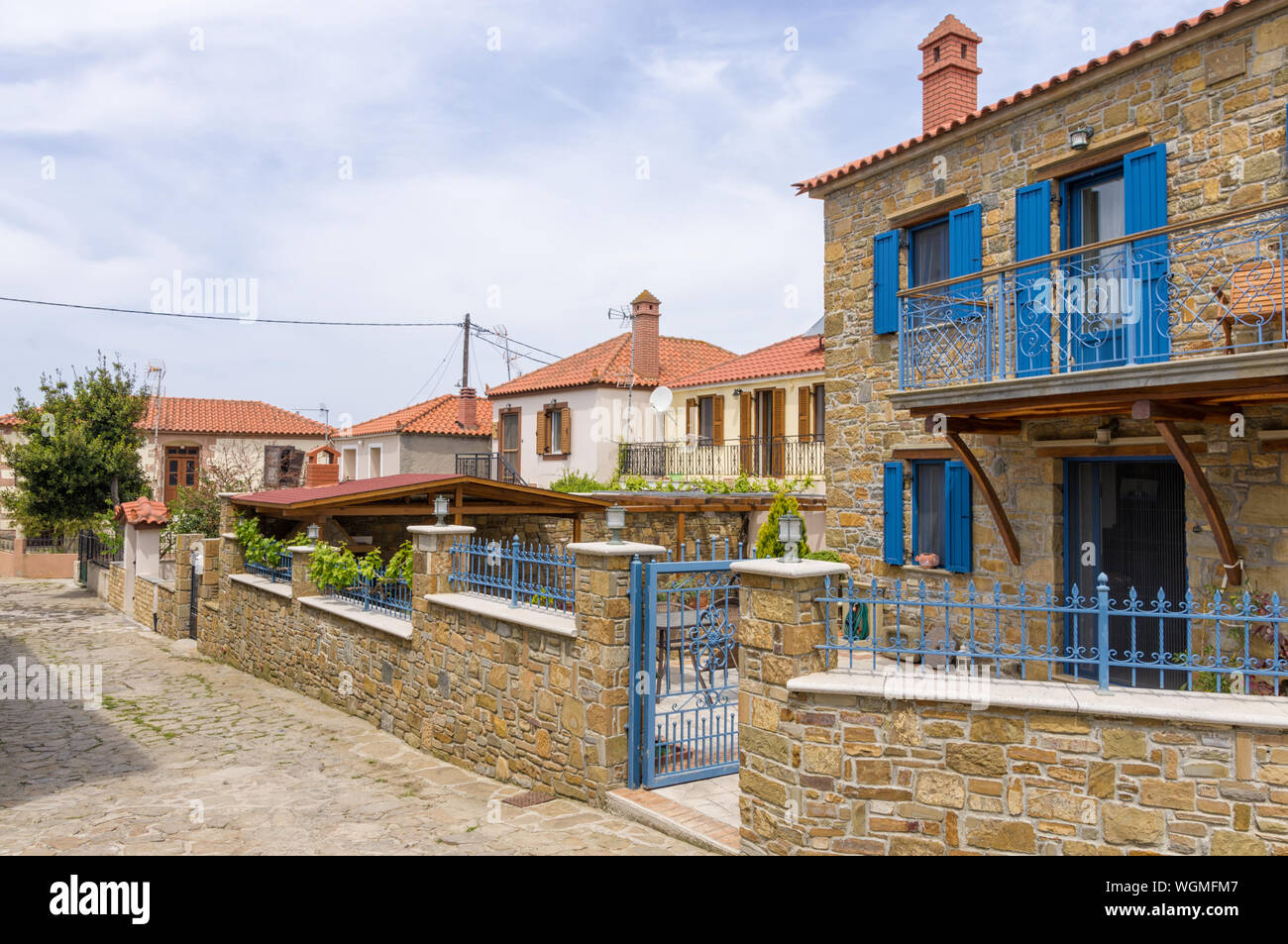 Greece limnos village hi-res stock photography and images - Alamy