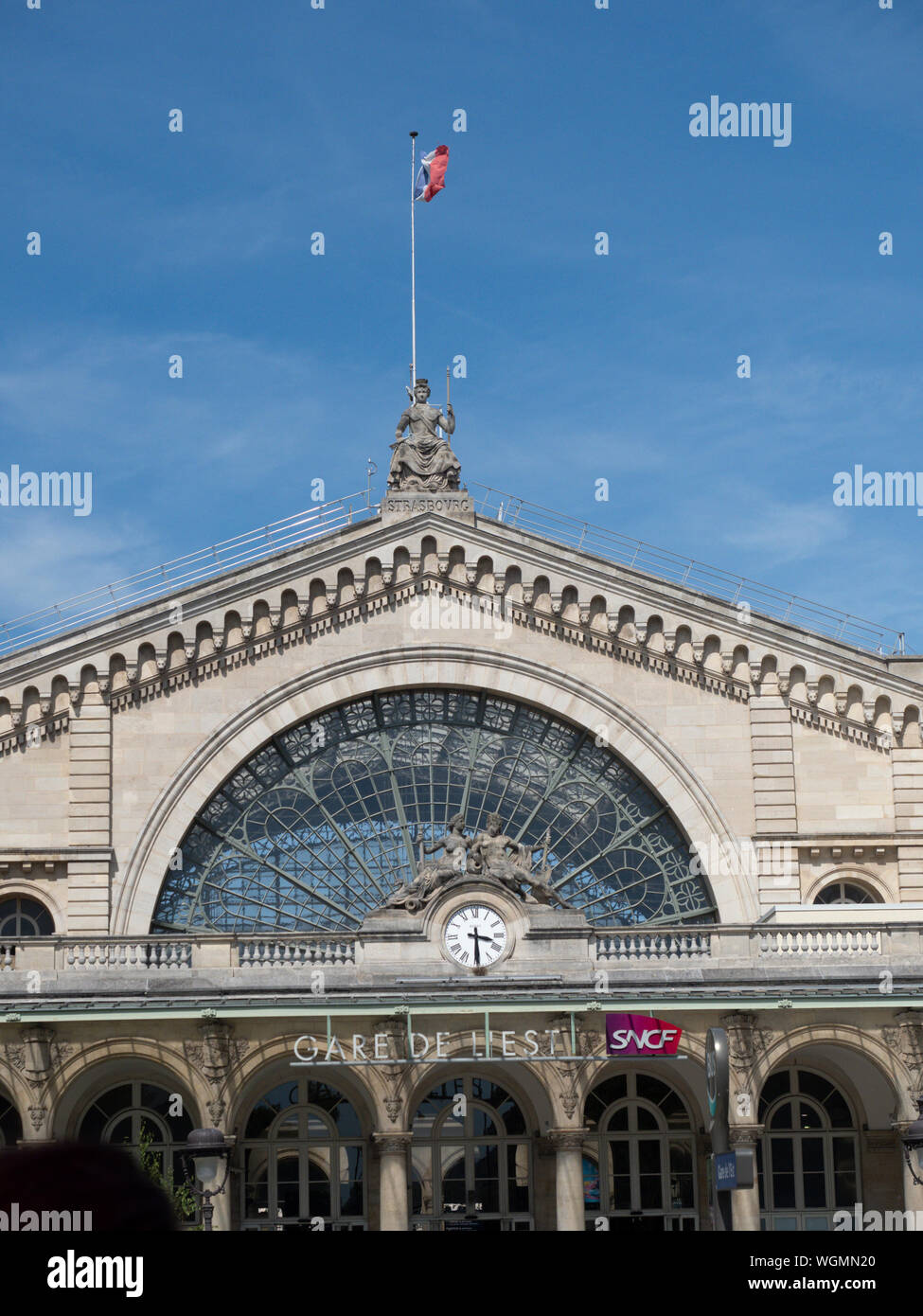 PARIS, FRANCE - AUGUST 04, 2018: Exterior view of the facade of the ...