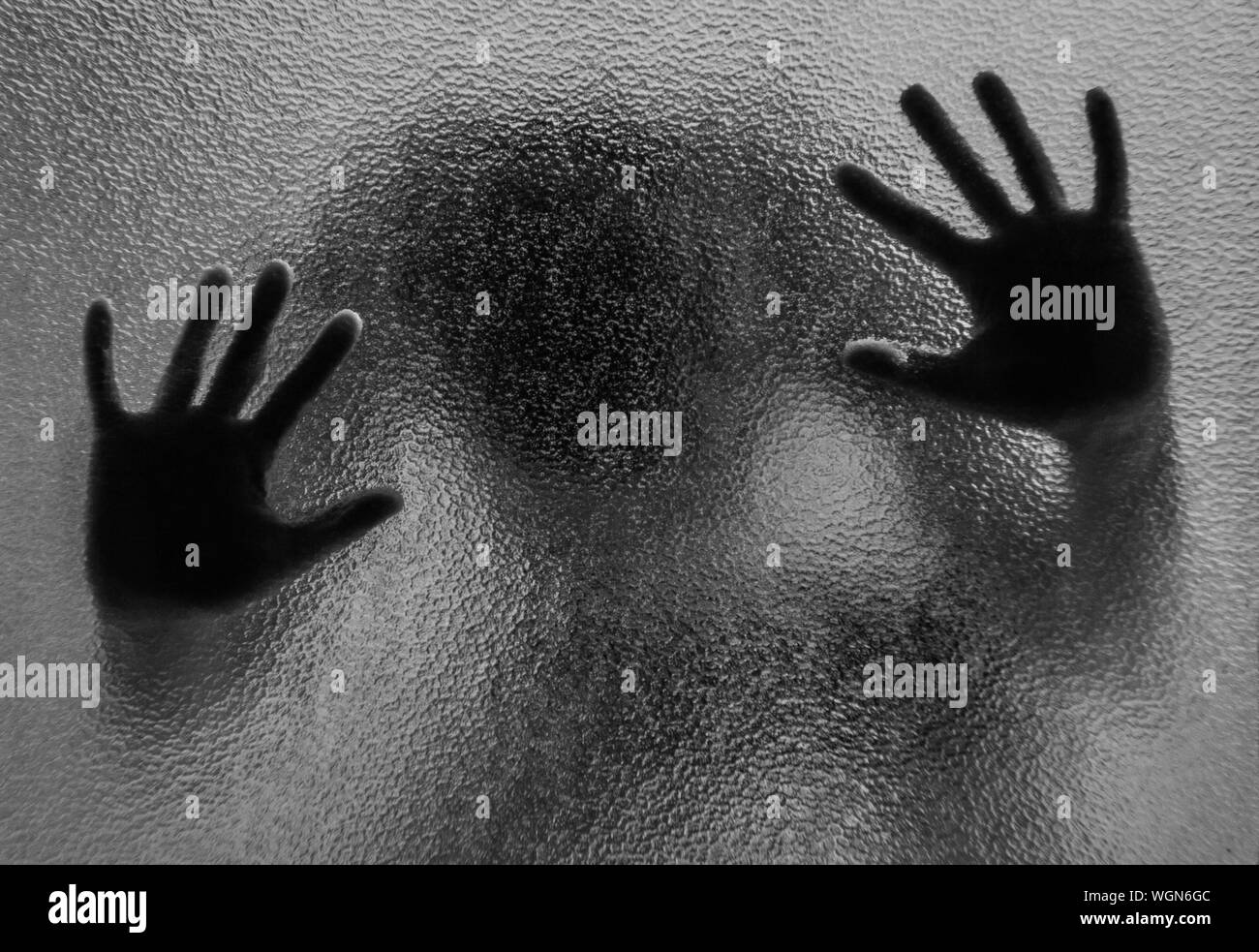 Frosted glass window Black and White Stock Photos & Images - Alamy