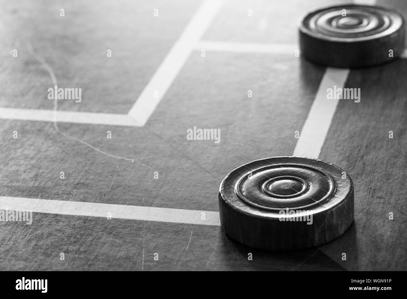Carrom game Black and White Stock Photos & Images - Alamy