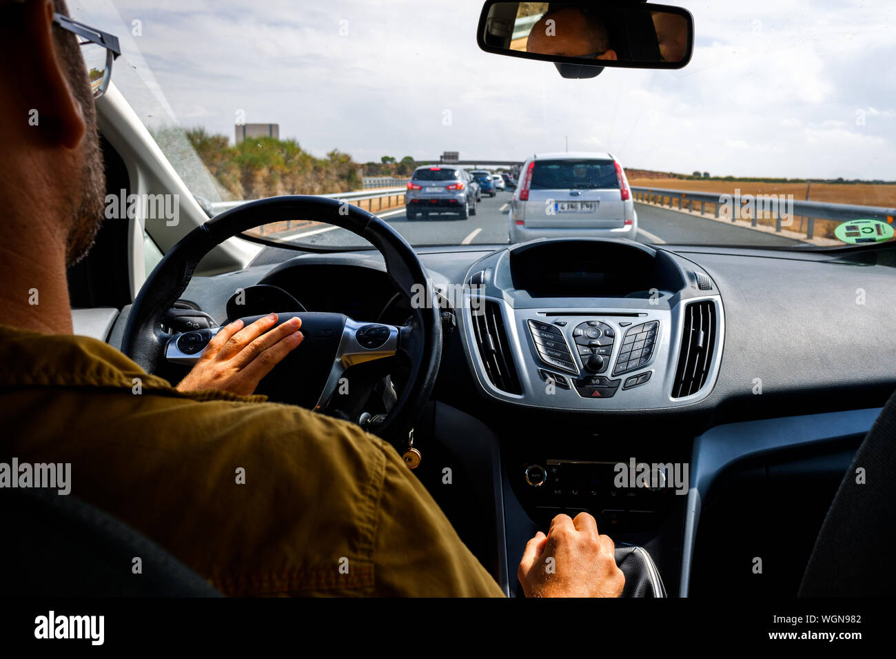 Inside driver perspective view hi-res stock photography and images - Alamy