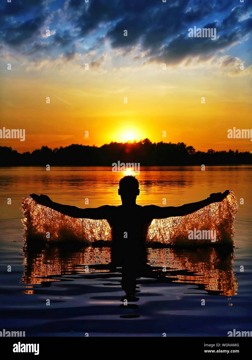 Man emerging water hi-res stock photography and images - Alamy