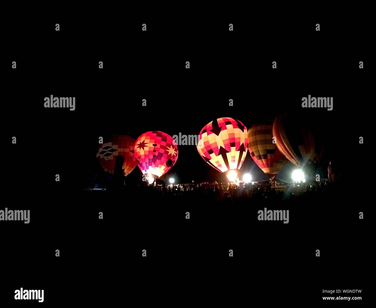 Air balloons night hi-res stock photography and images - Alamy