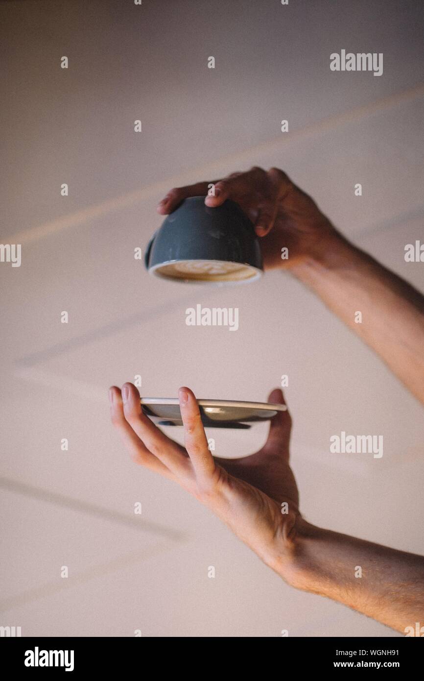 Cup upside down hi-res stock photography and images - Alamy