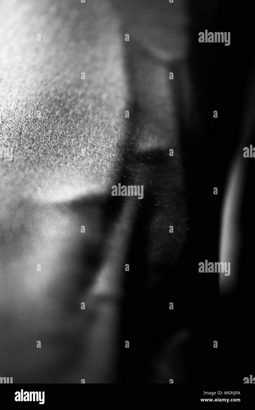 Human body close up skin Black and White Stock Photos & Images - Alamy