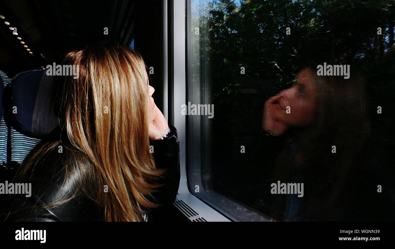 Leaving through window hi-res stock photography and images - Alamy