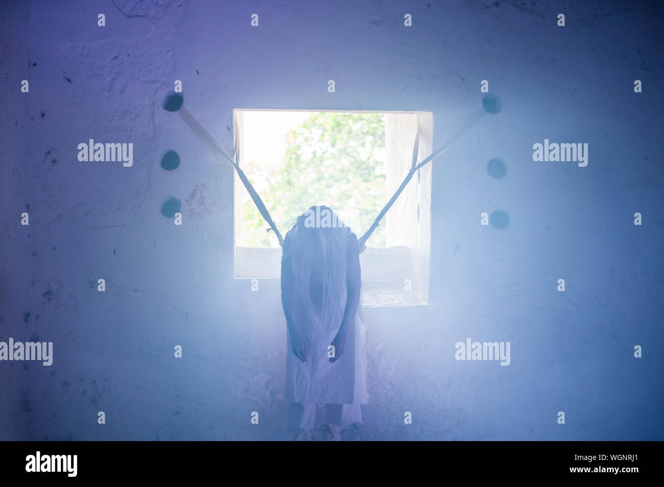 Kidnapping victim tied up hi-res stock photography and images - Alamy