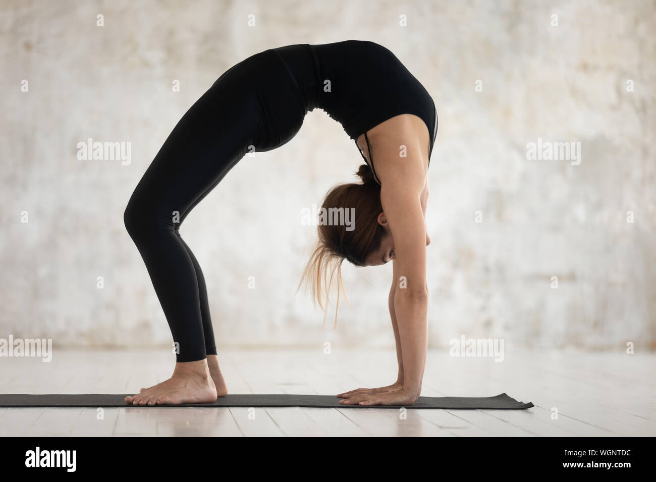 Yoga bridge pose yoga exercise hi-res stock photography and images - Alamy