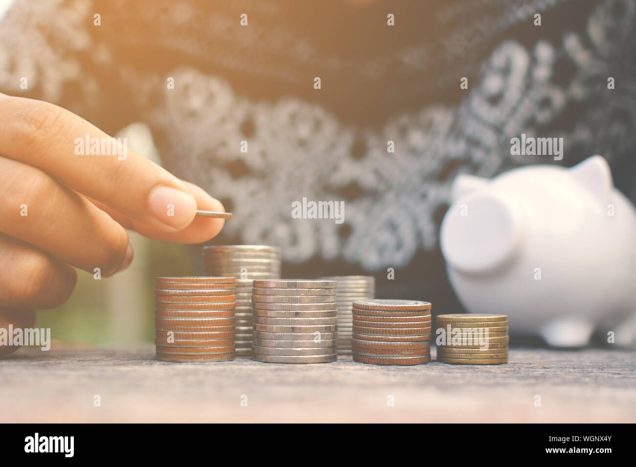 Hand stack hi-res stock photography and images - Alamy