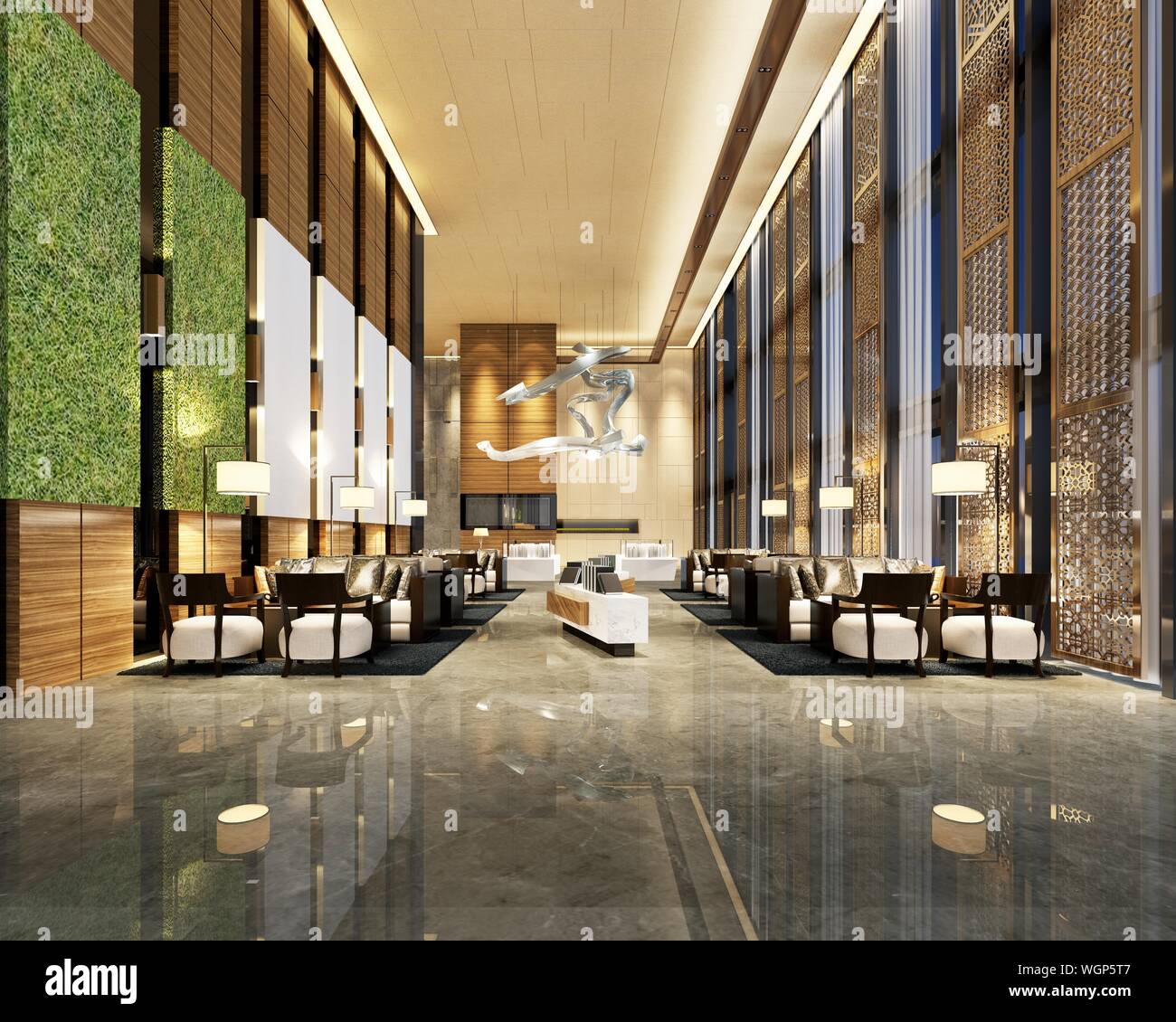 3d render luxury hotel reception hall lobby Stock Photo - Alamy 3d render luxury hotel reception hall lobby Stock Photo - Alamy