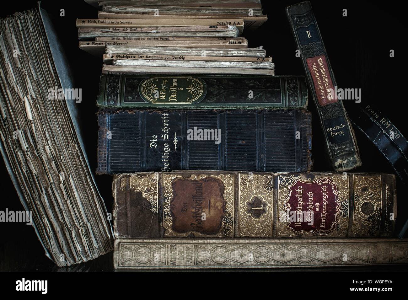 Weathered Books High Resolution Stock Photography and Images - Alamy