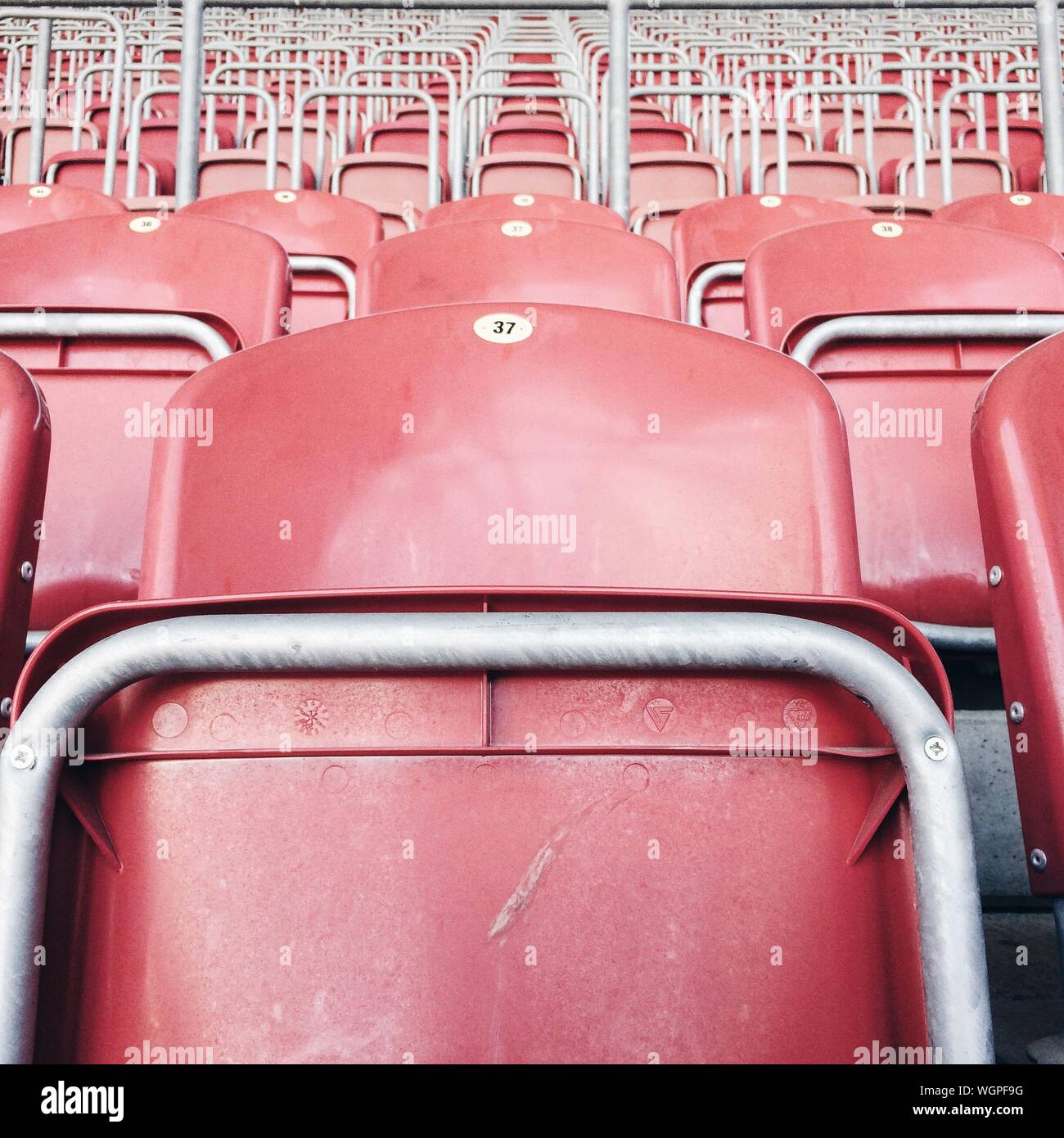 Stadium seats close up hi-res stock photography and images - Alamy
