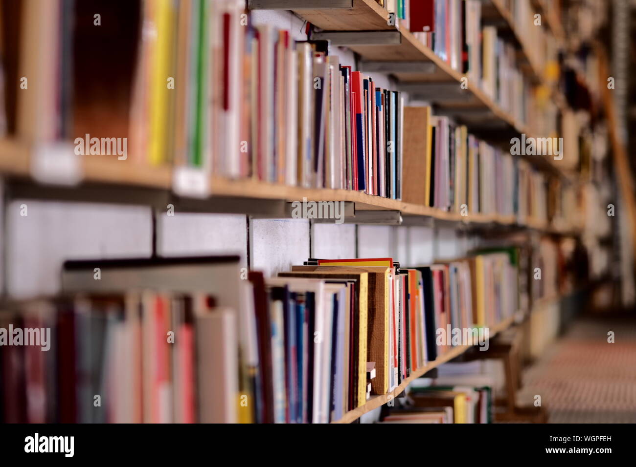 Books arranged in shelf hi-res stock photography and images - Alamy