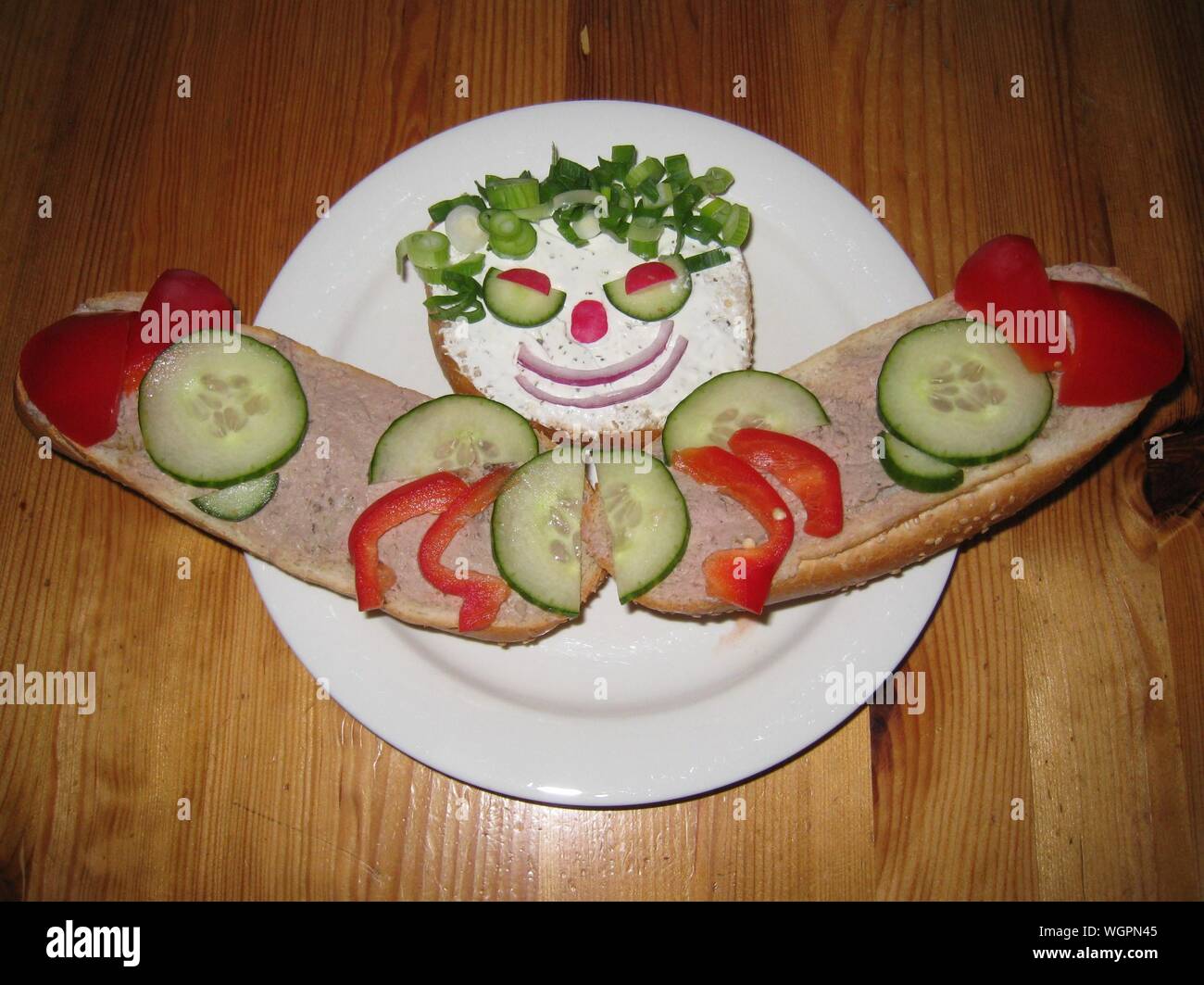 Anthropomorphic face made plate hi-res stock photography and images - Alamy
