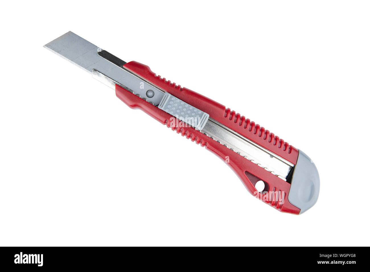 Cutter knife isolated isolated on white background Stock Photo - Alamy